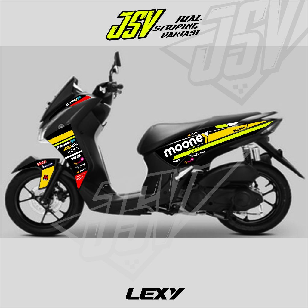 Jual Striping Yamaha Lexi MOTOGP Series Stiker Lexi Variasi Maxi Custom ...