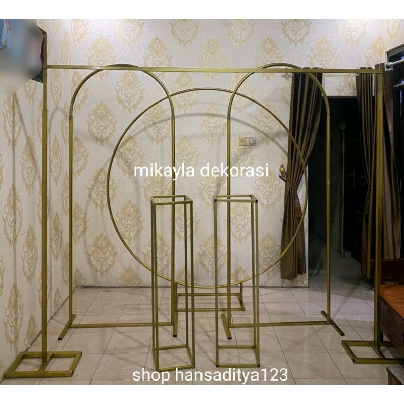 Jual PAKET TIANG GAWANG Adjust + STANDING OVAL ADJUST+ RING BESI ...