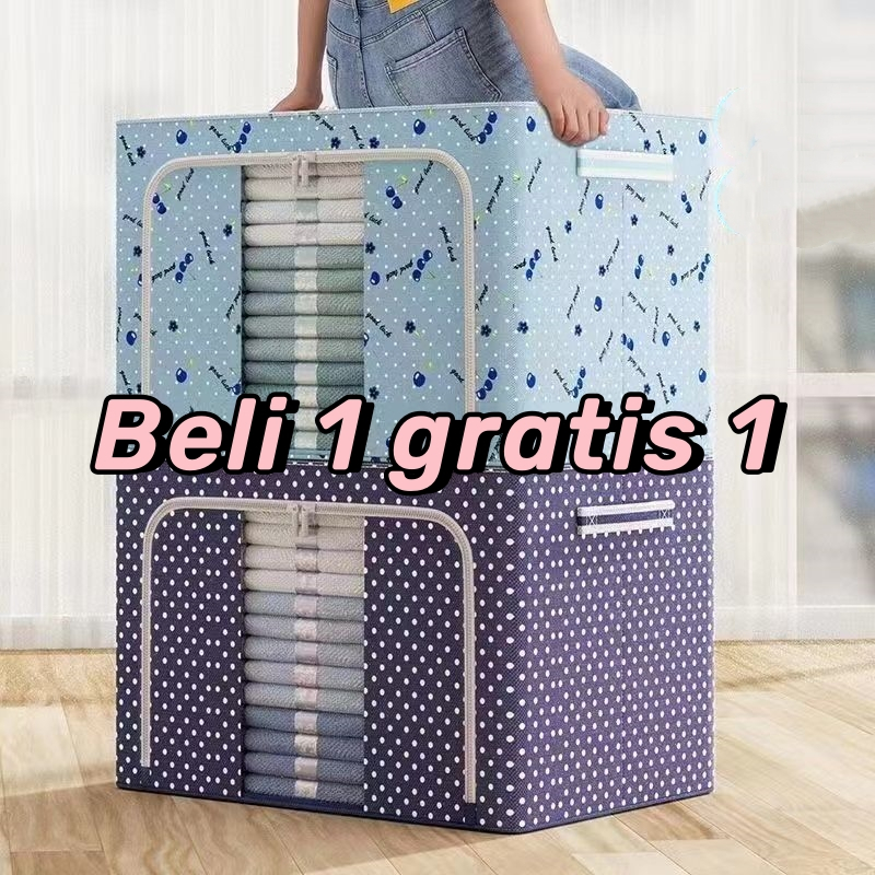 Jual 66L 100L 150L oxford kotak penyimpanan Lipat storage box pakaian ...