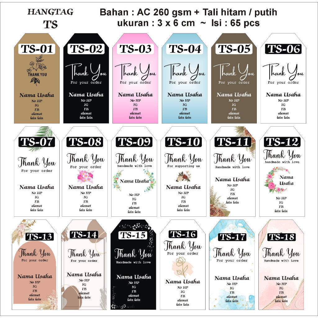 Jual Hangtag vintage atau bulat cek variasi . home craft n card ...