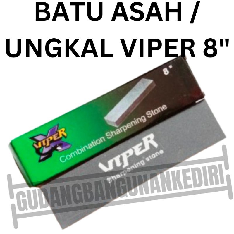 Jual batu asah gosok ungkal sharpening stone VIPER 8 INCH | Shopee ...