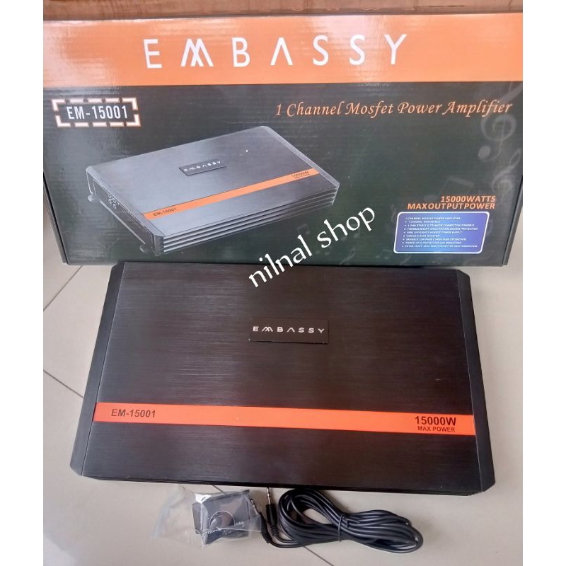 Jual POWER MONOBLOCK EMBASSY 1500.1D class D,,tenaga super badak ...