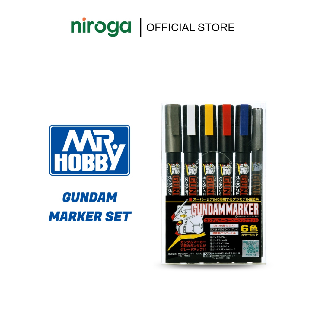 Jual Gundam Marker Basic Set AMS-105 - Gundam Marker Set Dasar Penanda ...