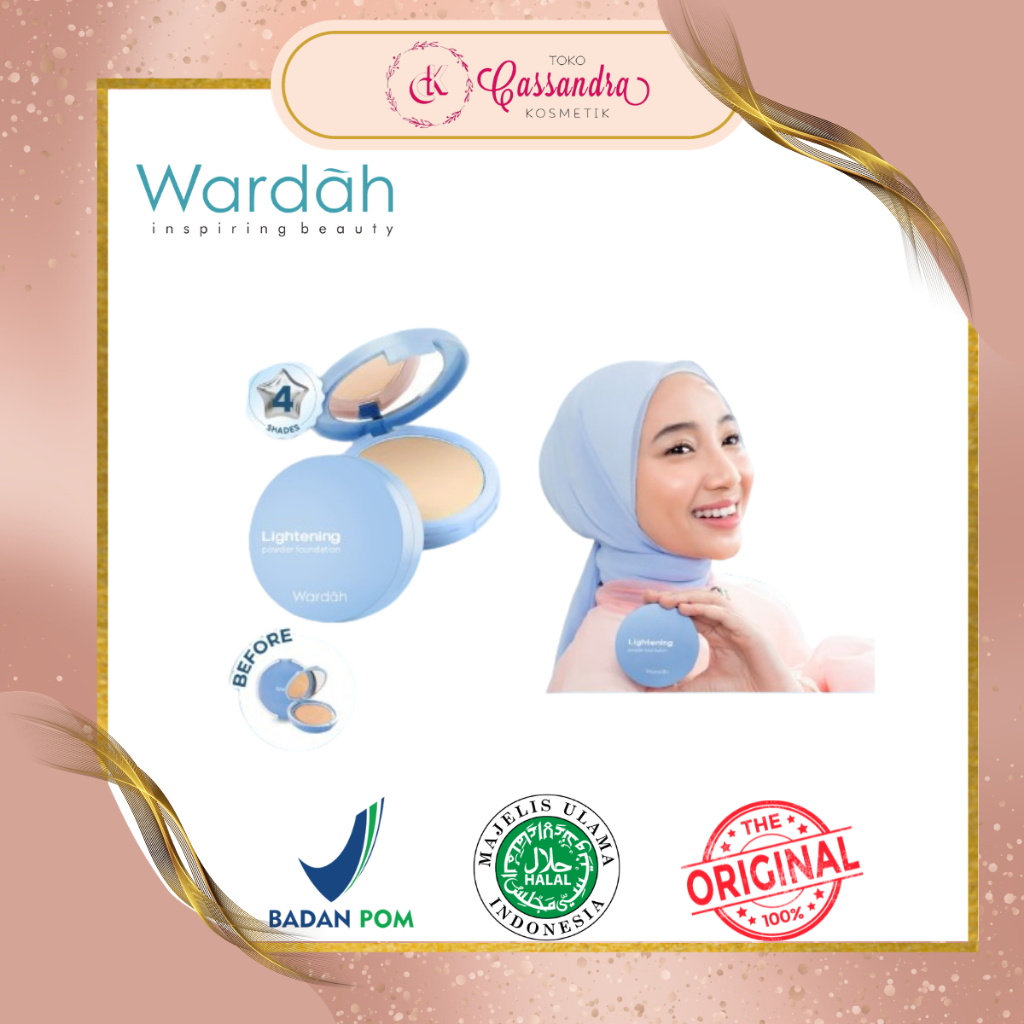 Jual WARDAH LIGHTENING EXTRA COVER POWDER FOUNDATION SPF 22 TWO WAY ...
