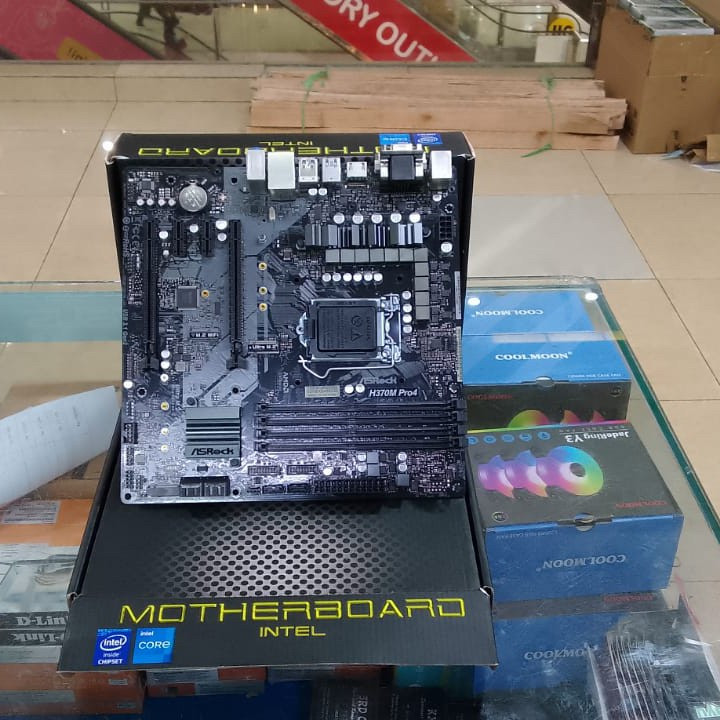 Jual MOTHERBOARD ASROCK H370M PRO4 LGA 1151 GEN 8/9 | Shopee Indonesia
