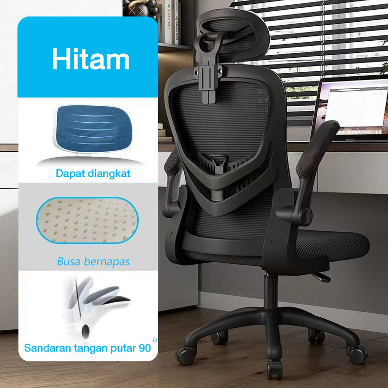 Jual Kursi kantor putar hidrolik multifungsi office chairs Kursi jala ...