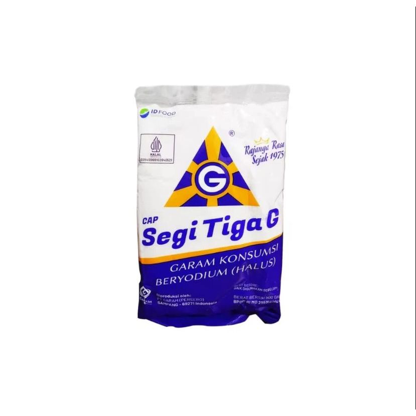 Jual GARAM CAP SEGITIGA G 250GR/ GARAM HALUS/ GARAM YODIUM | Shopee ...