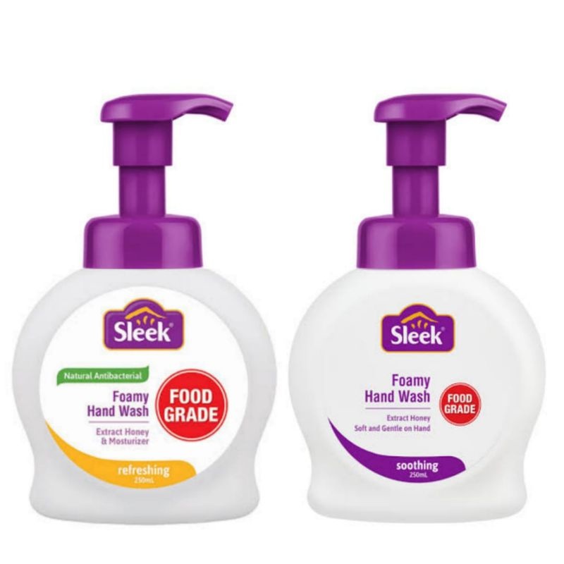 Jual Sleek Foamy Hand Wash Botol Pump 250ml / Sabun Cuci Tangan Wangi ...