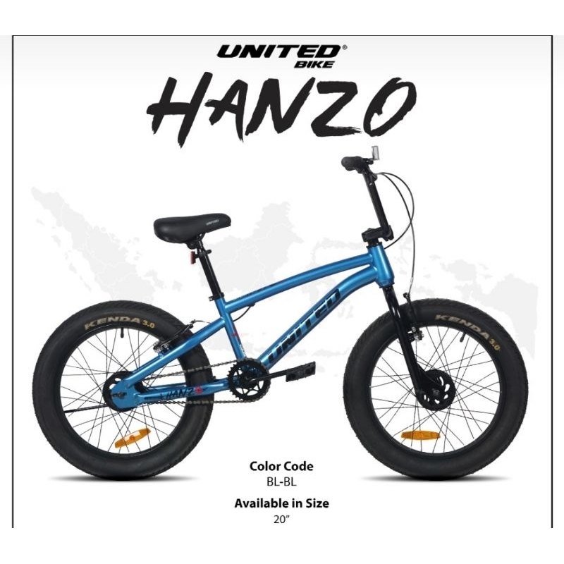 Jual Sepeda BMX 20 inch UNITED HANZO BMX UNITED FLOSS Q Anak Dewasa ...