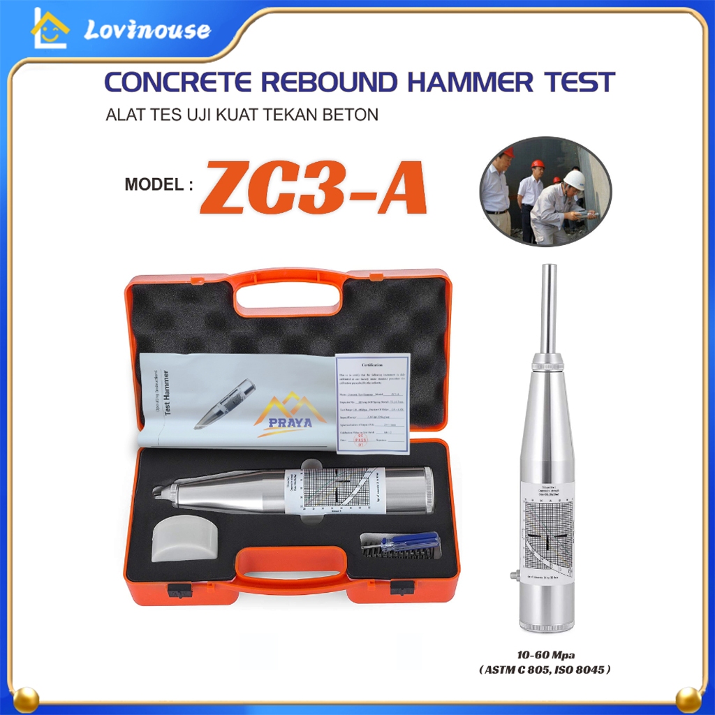 Jual 【Ready Stock】Concrete Hammer Test(Alat tes uji tekan beton) ZC3-A ...