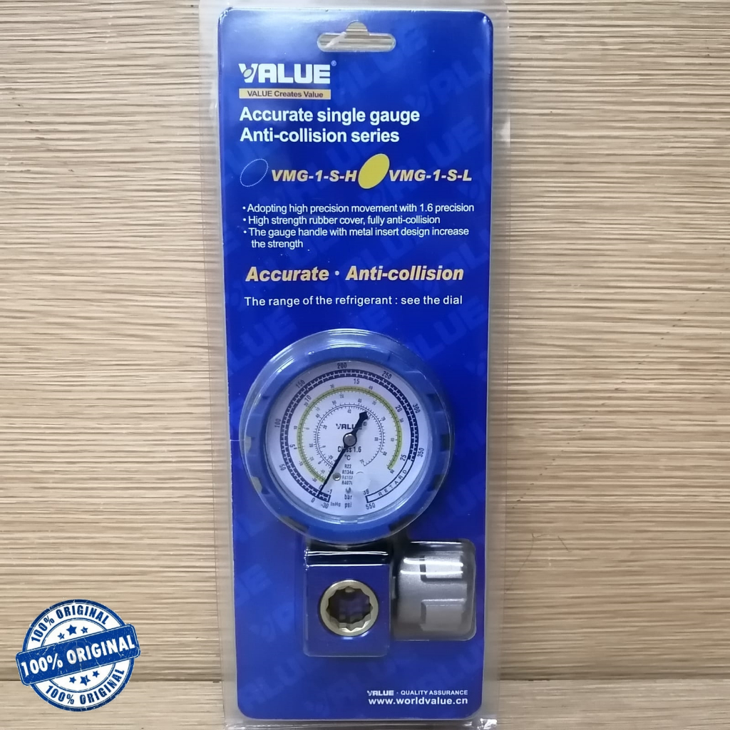 Jual Manifold Single VALUE R410 LOW VMG-1-S-L CBH/CBL ( 22 / 134A ...