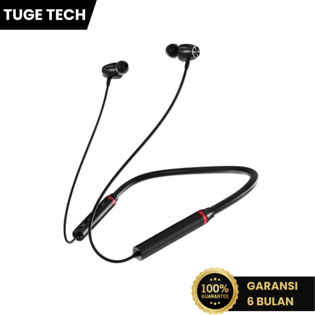 Jual TUGE TECH Headset Bluetooth Leher Gantung TWS Earphone Wireless ...