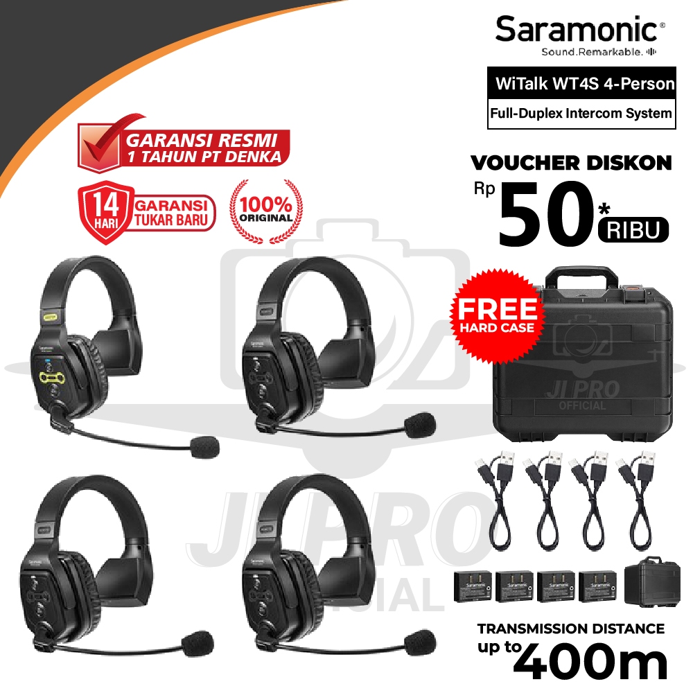 Jual Saramonic WiTalk WT4S 4-Person Full-Duplex Intercom System WT 4S ...