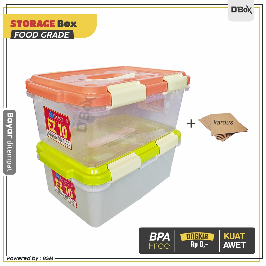 Jual COD Kotak Penyimpanan Makanan Toples Kontainer Box Murah Plastik ...