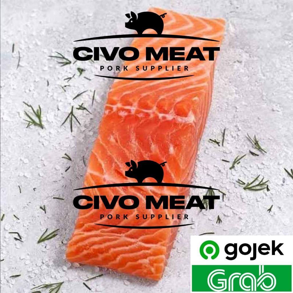 Jual Norwegian Salmon Fillet Portion 200g Frozen Boneless with skin ...