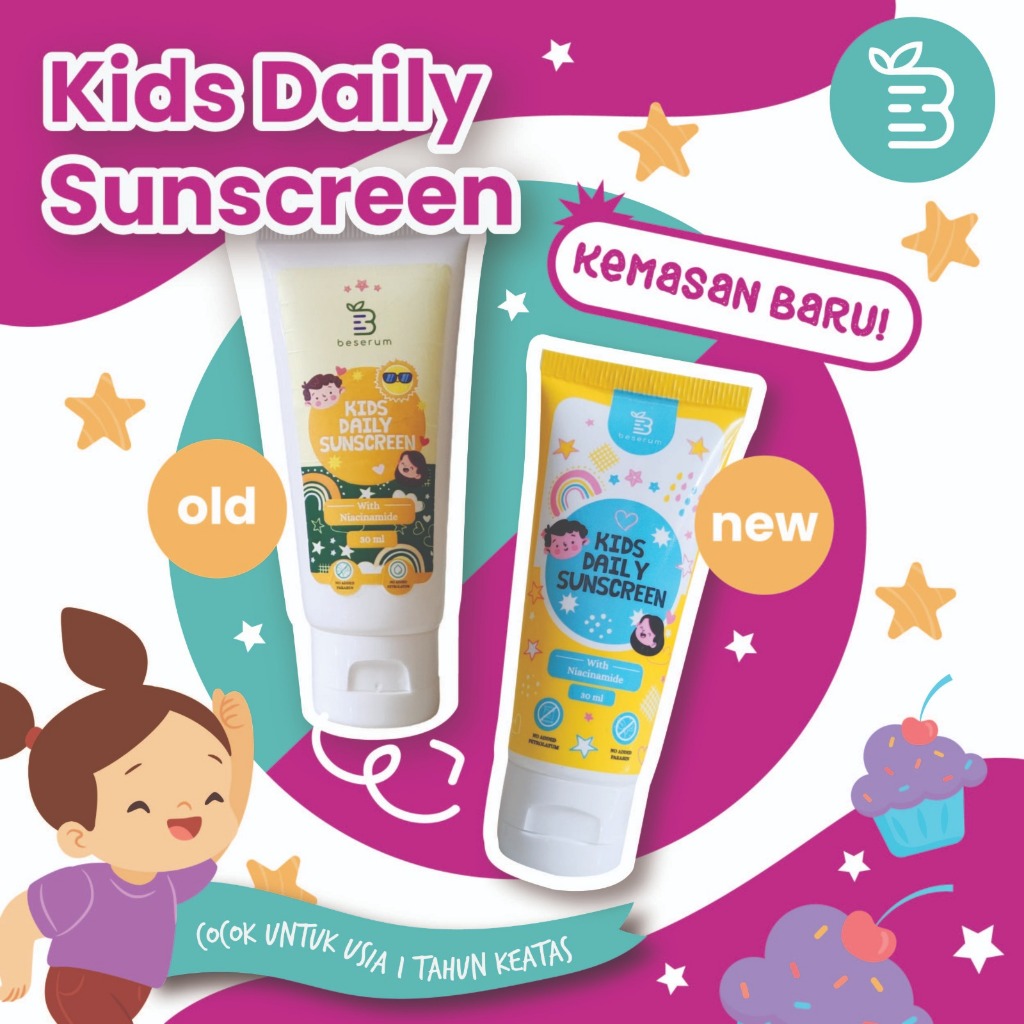 Jual Sunscreen Kids BESERUM SPF35 / Sunscreen Anak / Sunblock Anak / Sunblock kids | Shopee ...