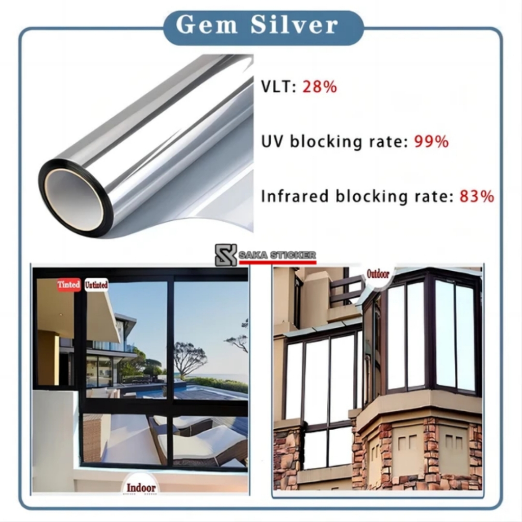 Jual Stiker Kaca Film One way / Kaca Film Satu Arah | Shopee Indonesia