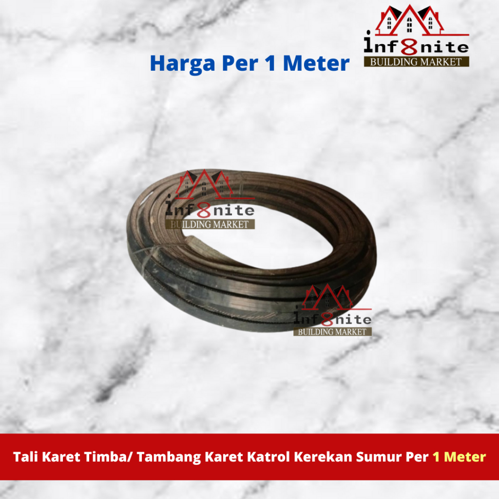 Jual Tali Tambang Karet Timba Kerekan Katrol Sumur Proyek Hitam Per ...