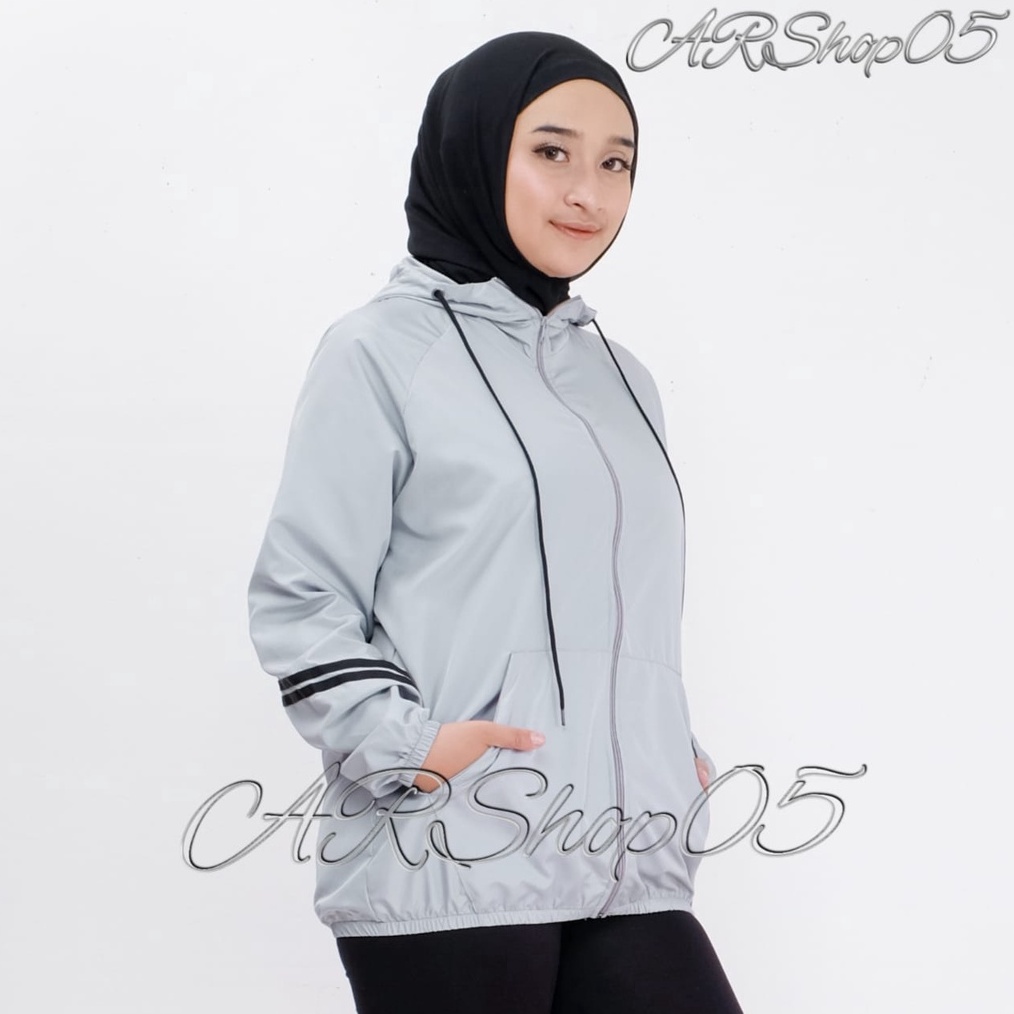 Jual MALL Jaket Olahraga Pria Wanita Jaket Parasut untuk Lari Running ...