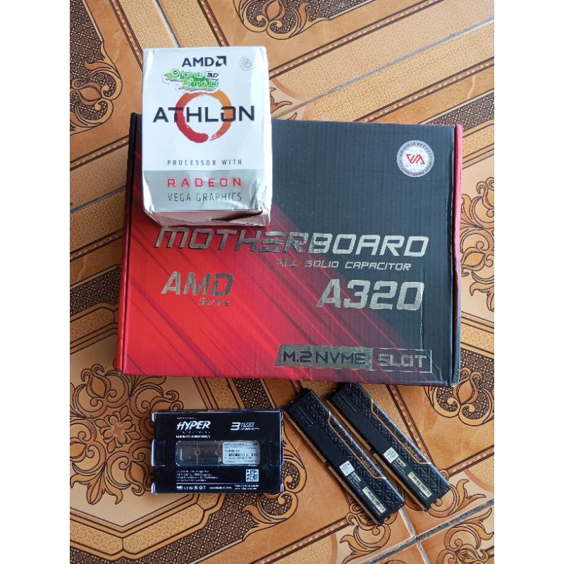 Jual Paket Athlon 200ge + A320M + Ram 8gb kit + M.2 128gb | Shopee ...