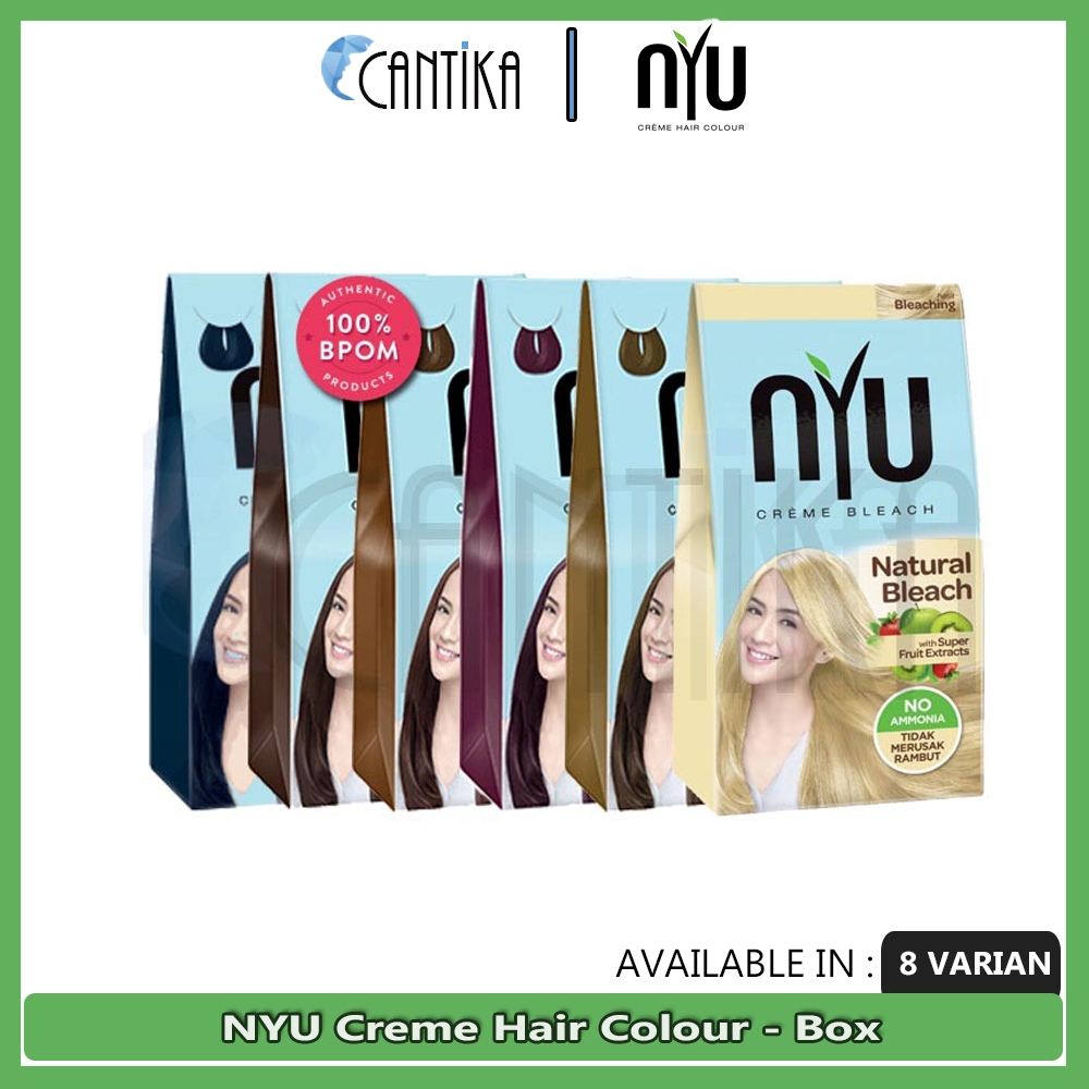 Jual PROMO NYU Creme Hair Colour Box | Shopee Indonesia
