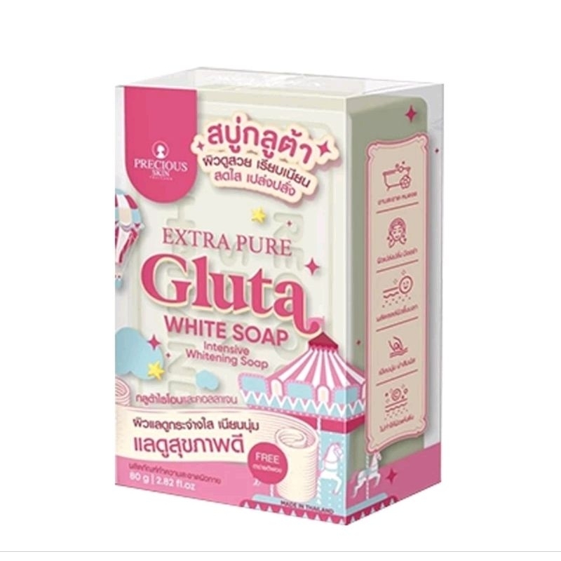 Jual Precious Skin Thailand Extra Pure Gluta Whitening Soap Sabun ...