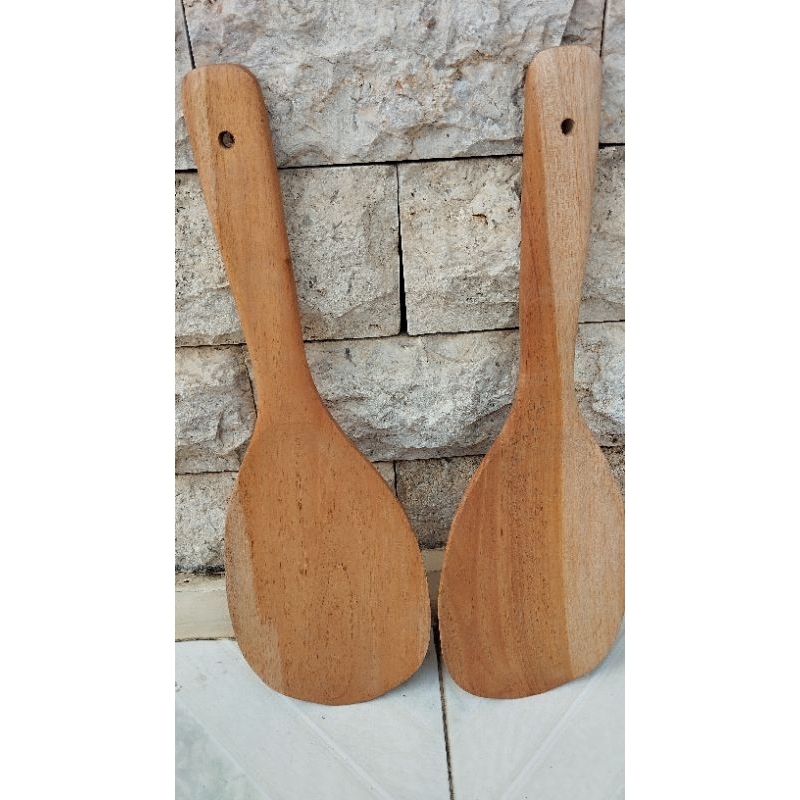 Jual centong kayu jumbo centong nasi besar entong kayu | Shopee Indonesia