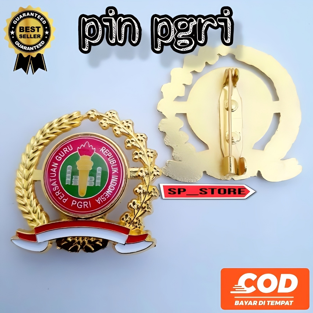 Jual PIN PGRI PADI KAPAS / accesories guru / barang murah | Shopee ...