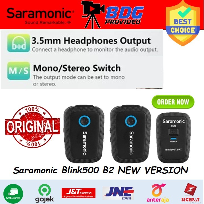 Jual Saramonic Blink500 B2 New Version Wireless Saramonic Blink 500