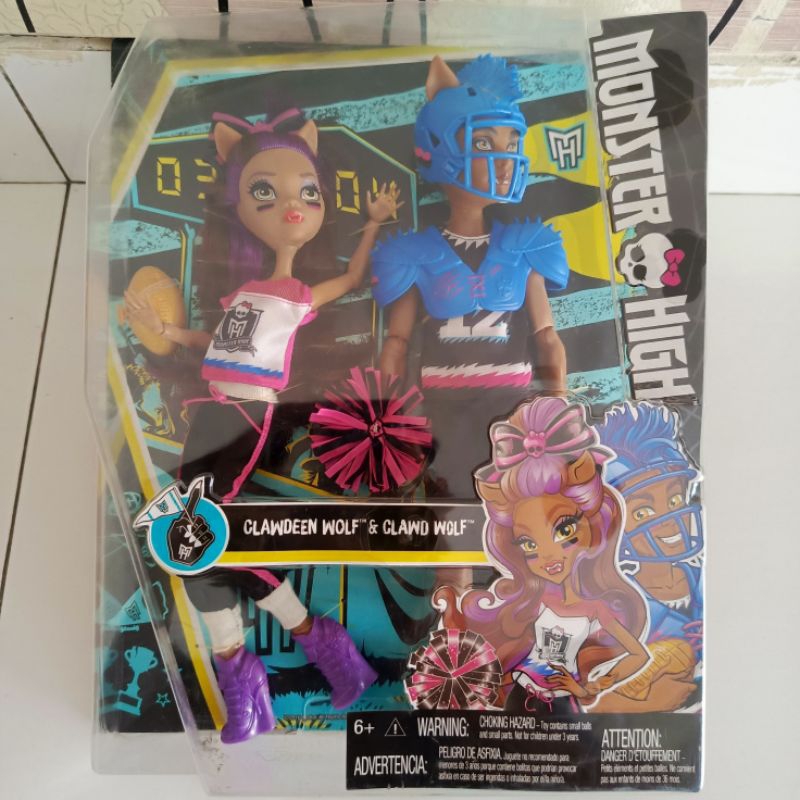 Jual Monster High Winning Werewolves Clawdeen Wolf and Clawd Wolf Doll ...