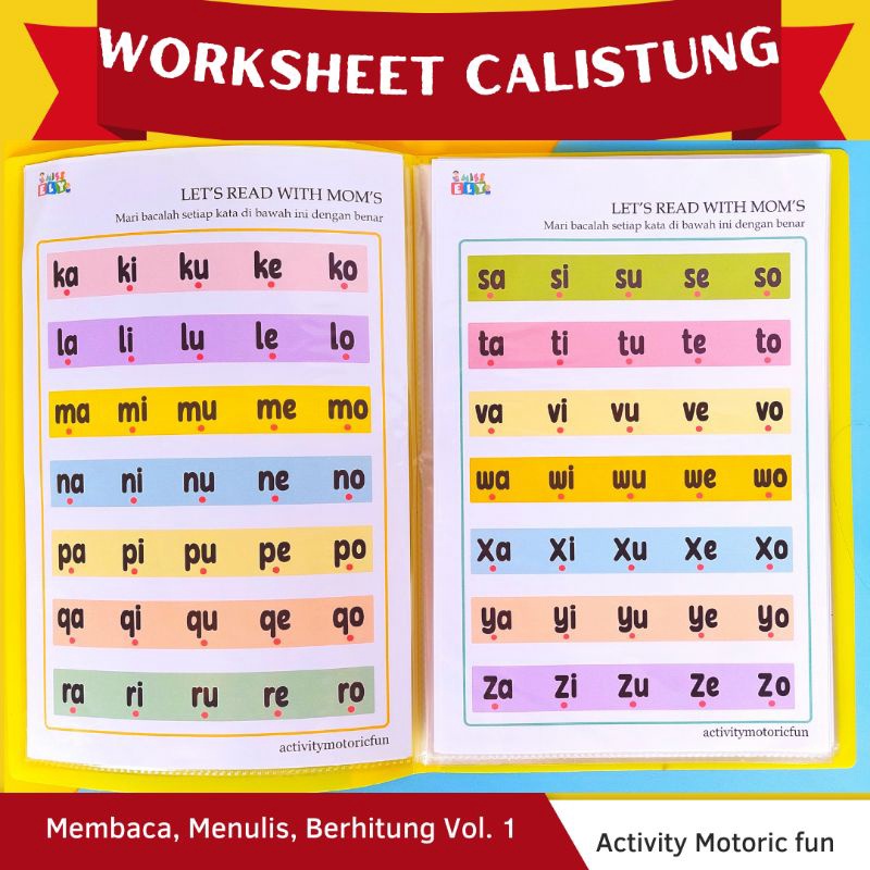 Jual 12.12 FLASH SALE WORKSHEET CALISTUNG MEMBACA MENULIS BERHITUNG ...