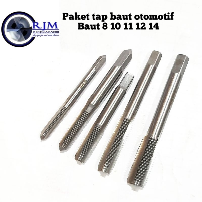 Jual Paket tap baut otomotif baut 8 10 11 12 14 m5 m6 m7 m8 m10 | Shopee Indonesia