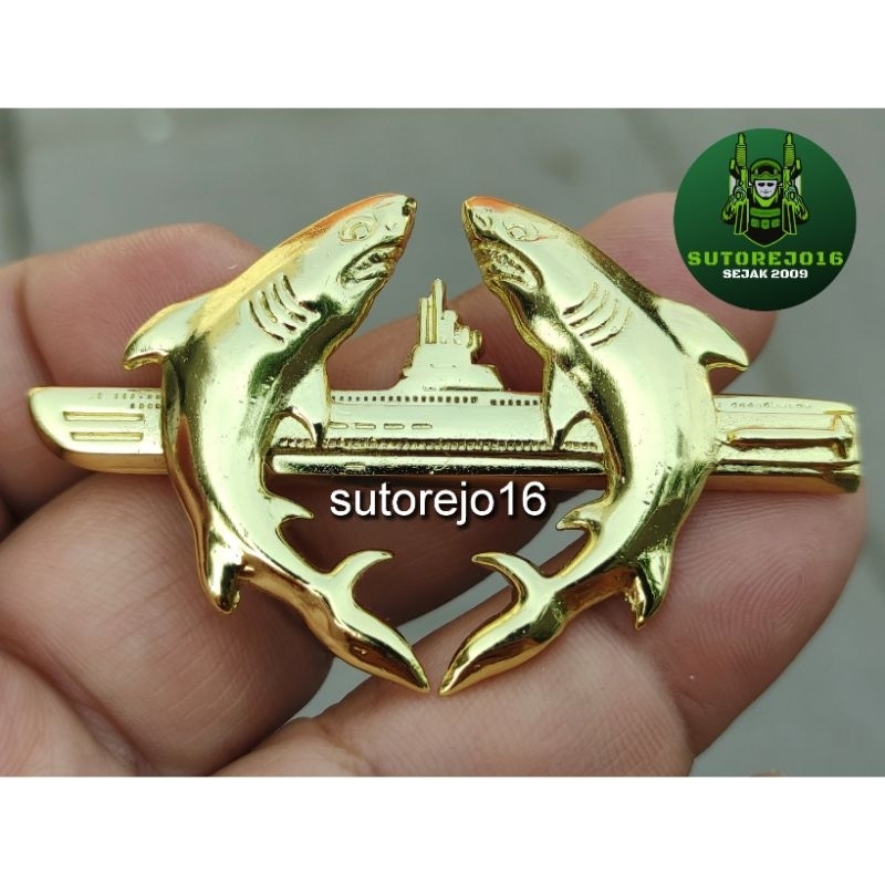 Jual brivet brevet brefet wings hiu kencana penyelam kapal selam ...