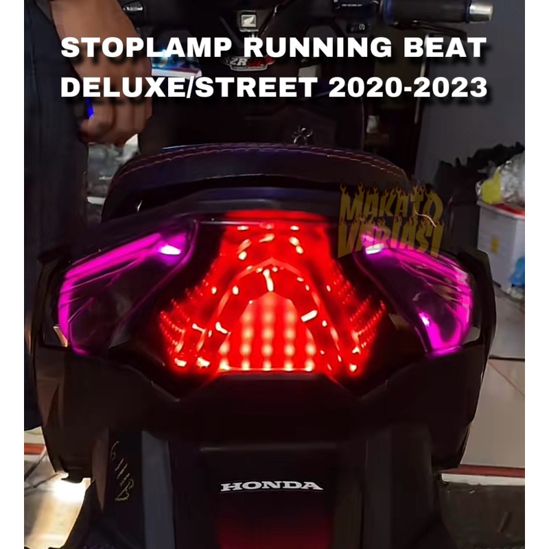 Jual lampu rem belakang stoplamp running raning beat street deluxe 2020 ...