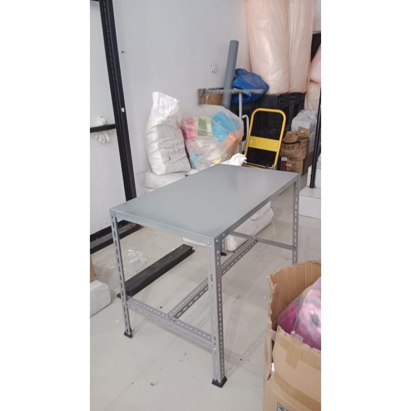 Jual rak plat besii siku meja P 100 L 40 T 65 | Shopee Indonesia