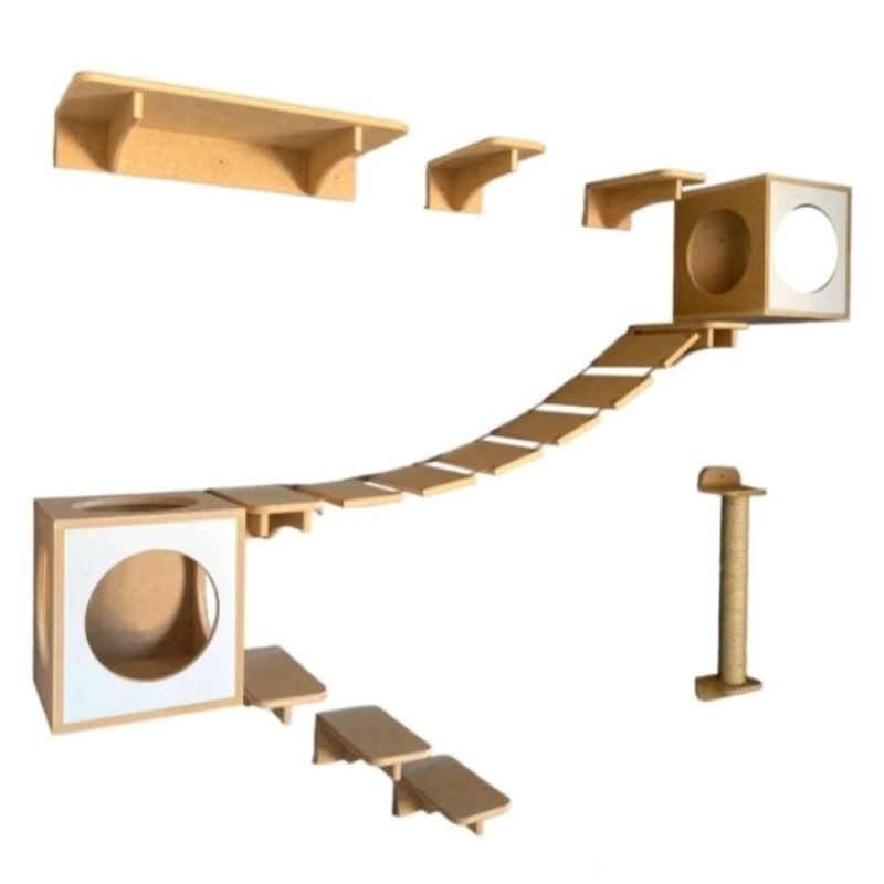 Jual cat playground cat condo cat tree cat house rumah kucing dinding ...