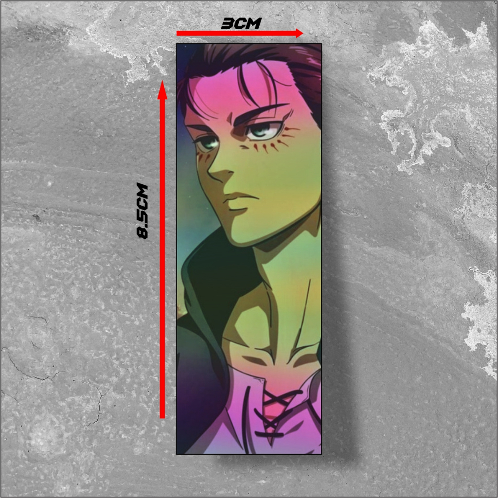 Jual Sticker Hologram Anime Attack On Titan Eren yeager | Shopee Indonesia