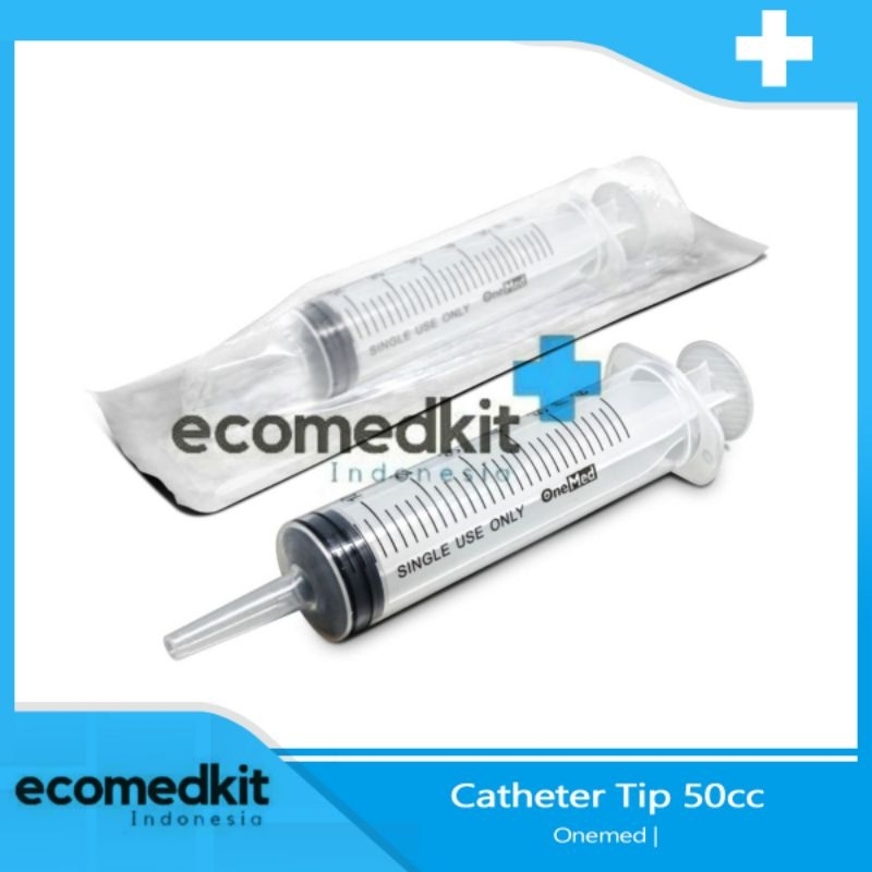 Jual Feeding Syringe 50cc Catheter Tip | Spuit 50ml OneMed | Shopee ...
