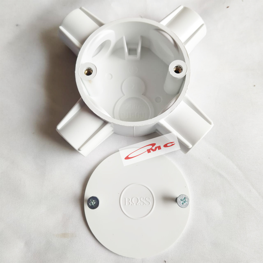 Jual Tdus Tee Dus T Dus Pipa Listrik 20mm Cabang 4 White Putih Boss ...