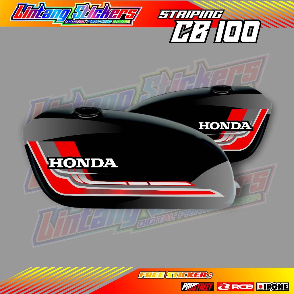 Jual STRIPING VARIASI MOTOR CB 100 HONDA GANK / STICKER LIST MOTOR ...