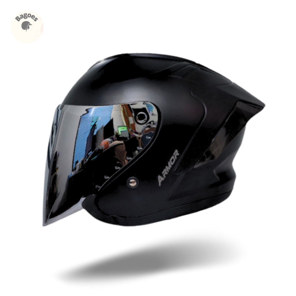 Jual Helm Js Armor Half Face Solid Premium Original SNI | Shopee Indonesia