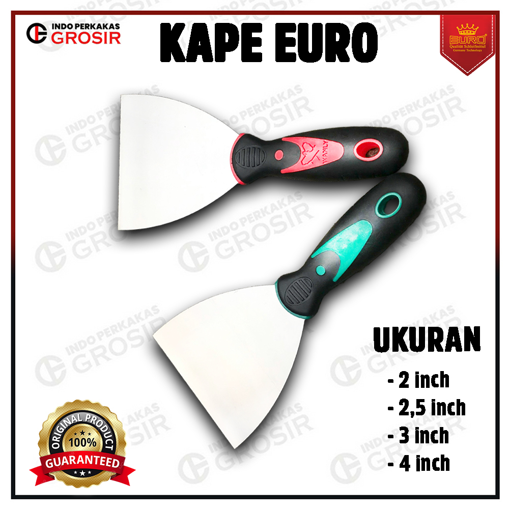 Jual Kape Cat Stainless Steel Gagang karet Kape / Kapi besi / kerokan ...