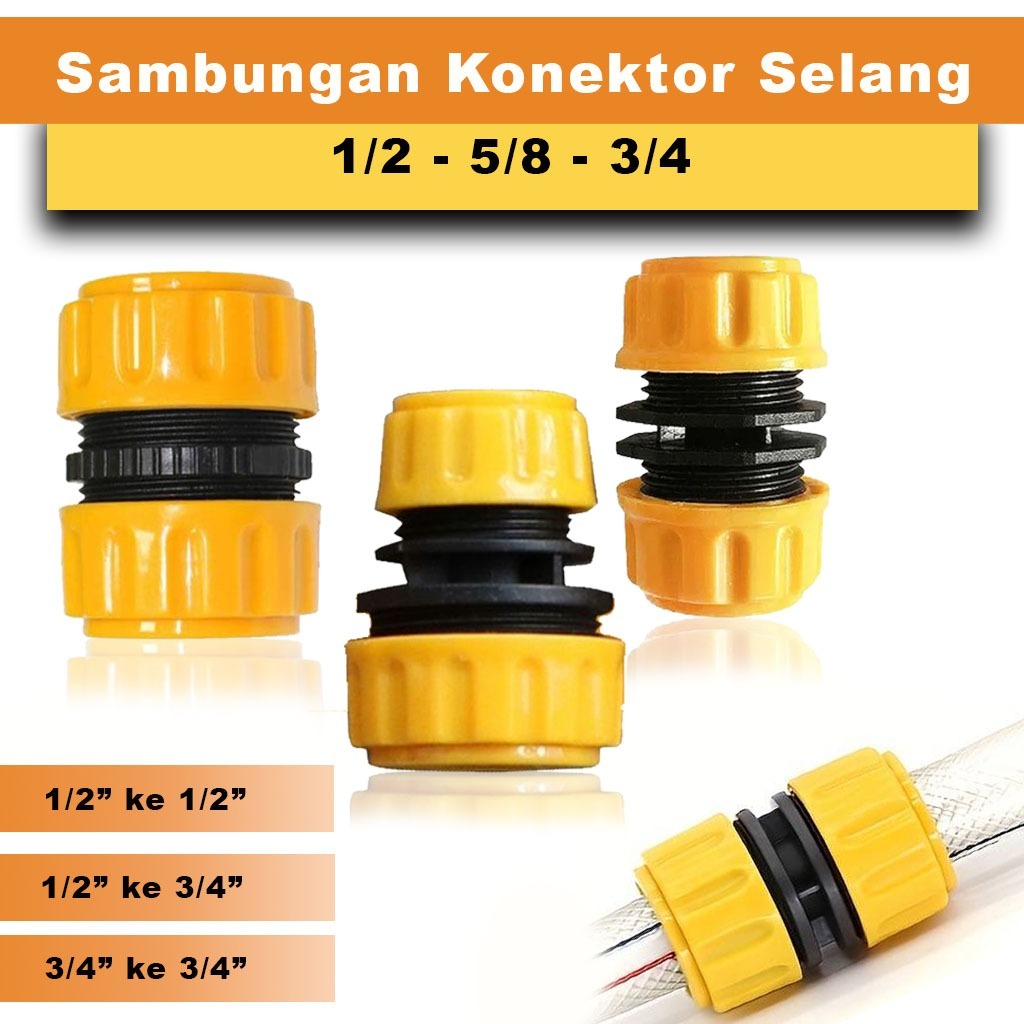 Jual Ideku Konektor Sambungan Selang Air Quick Release Connector ...