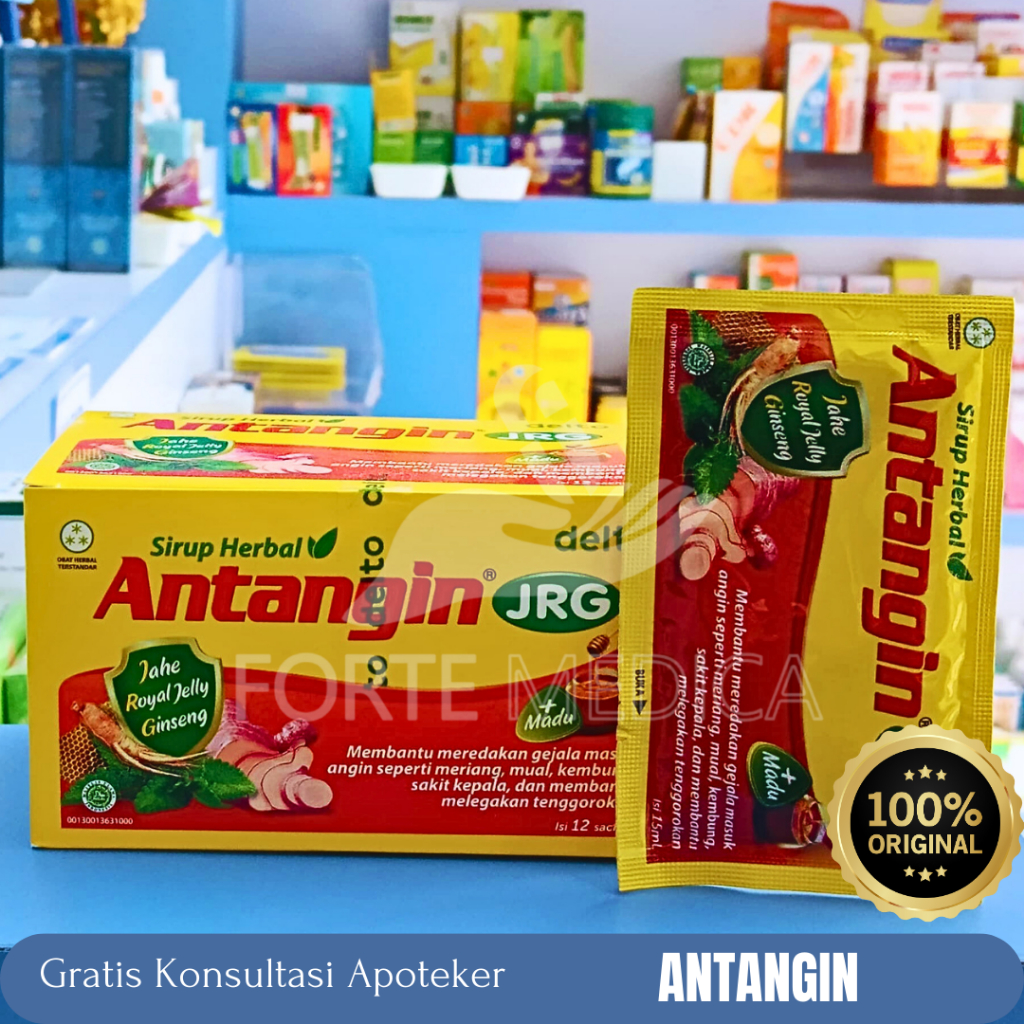 Jual Antangin JRG Cair 1 Box Isi 12 Sachet - Masuk Angin, Perut Kembung ...
