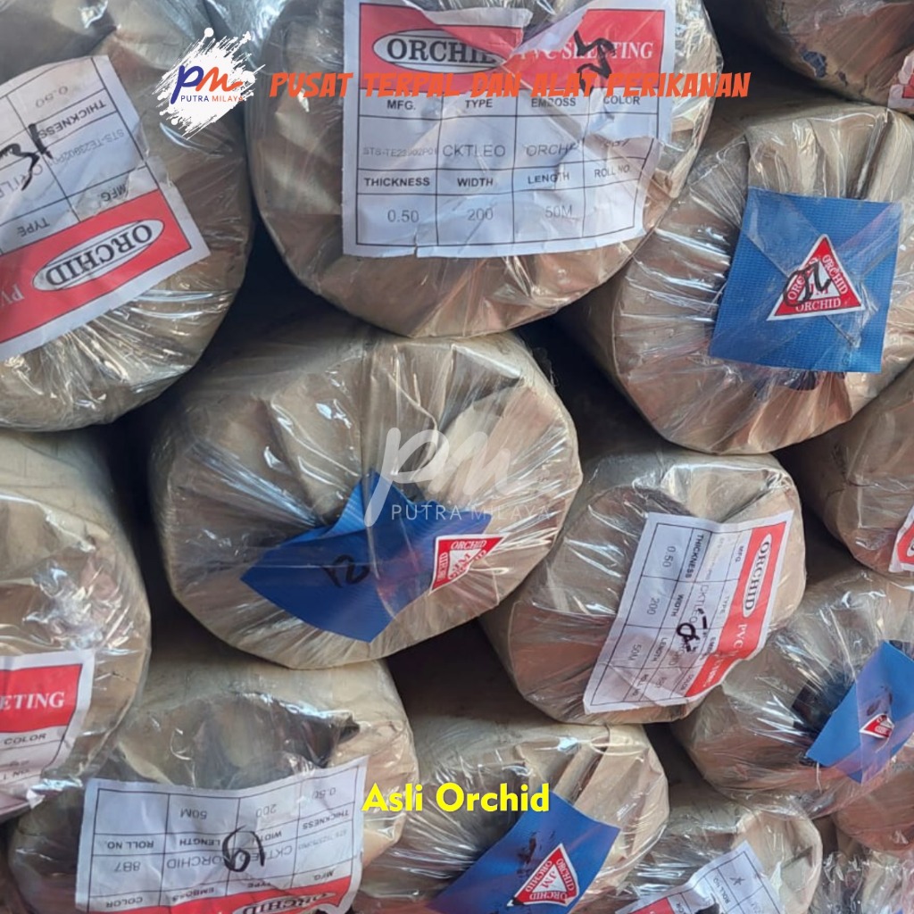 Jual Terpal Rol Orchid original Semi Karet Tipe PVC 500 gsm 2 x 50 m ...