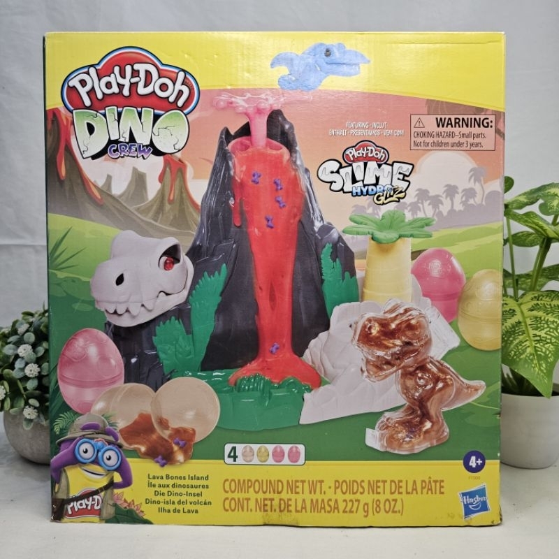 Jual PLAY DOH Dino Lava Bones Island Playset Mainan Anak Slime | Shopee ...