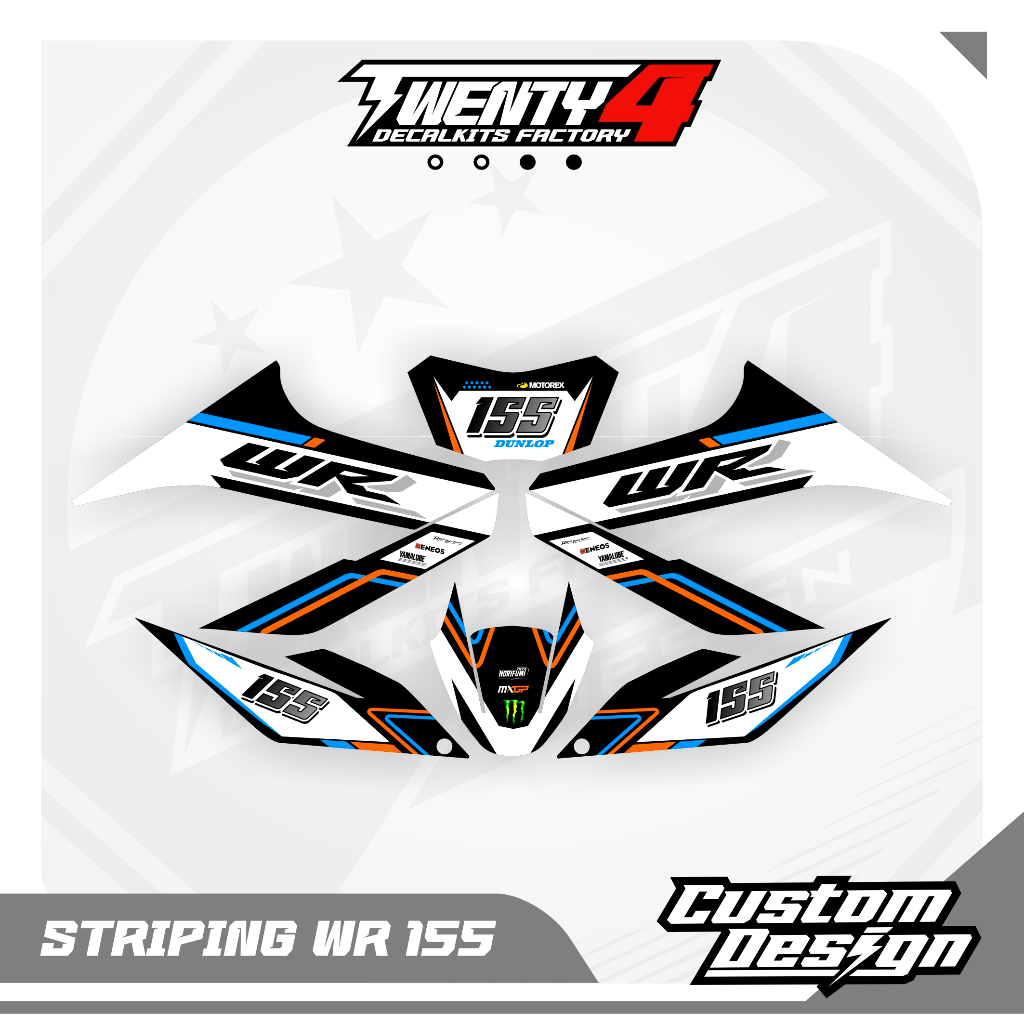 Jual Striping Custom Yamaha Wr155 Premium Superglossy - Free Custom ...
