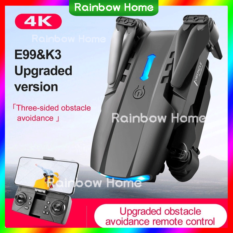 Jual Rainbow Home DRONE ORIGINAL E99/E98 K3-PRO AVOID OBSTACLES 4K HD ...