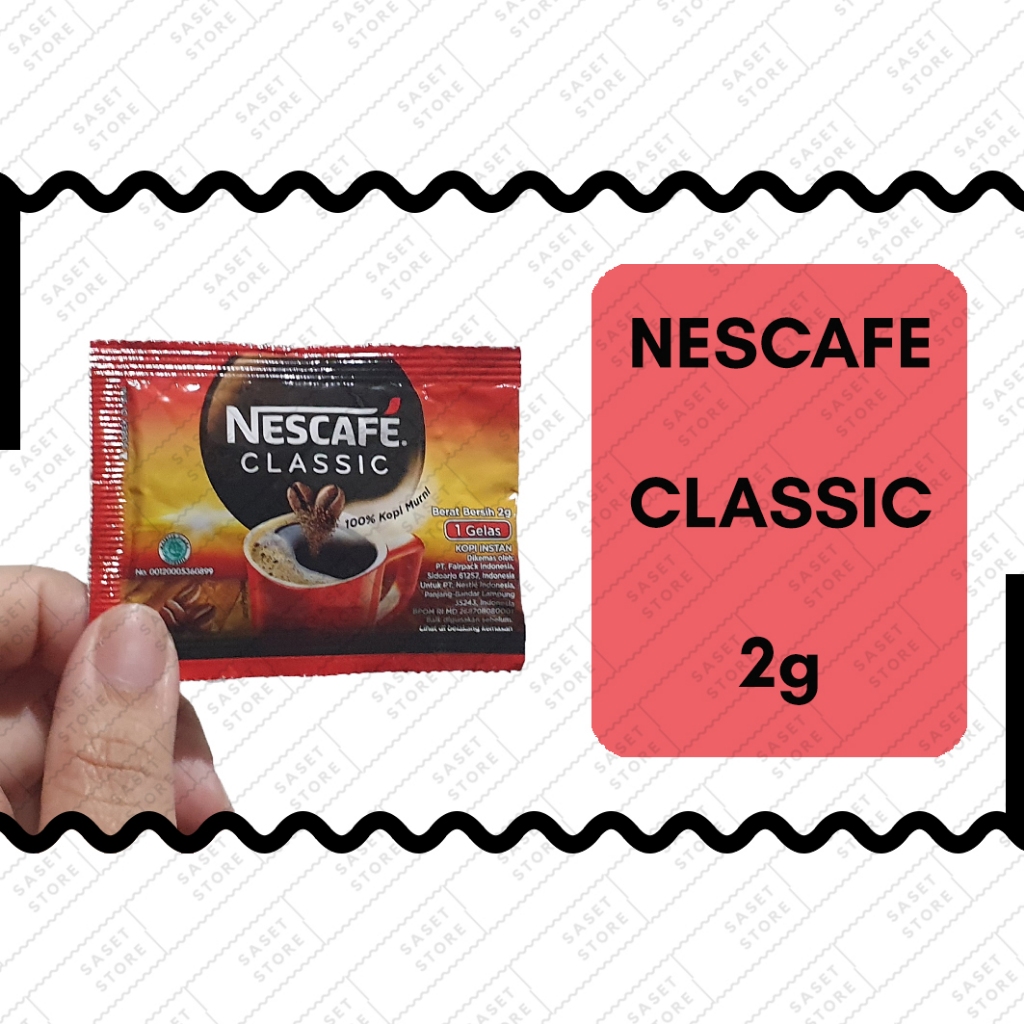 Jual Nescafe Classic 2g Sachet Kopi Instan | Shopee Indonesia