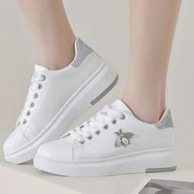 Jual sepatu putih wanita korea best seller terlaris terkini kekinian ...